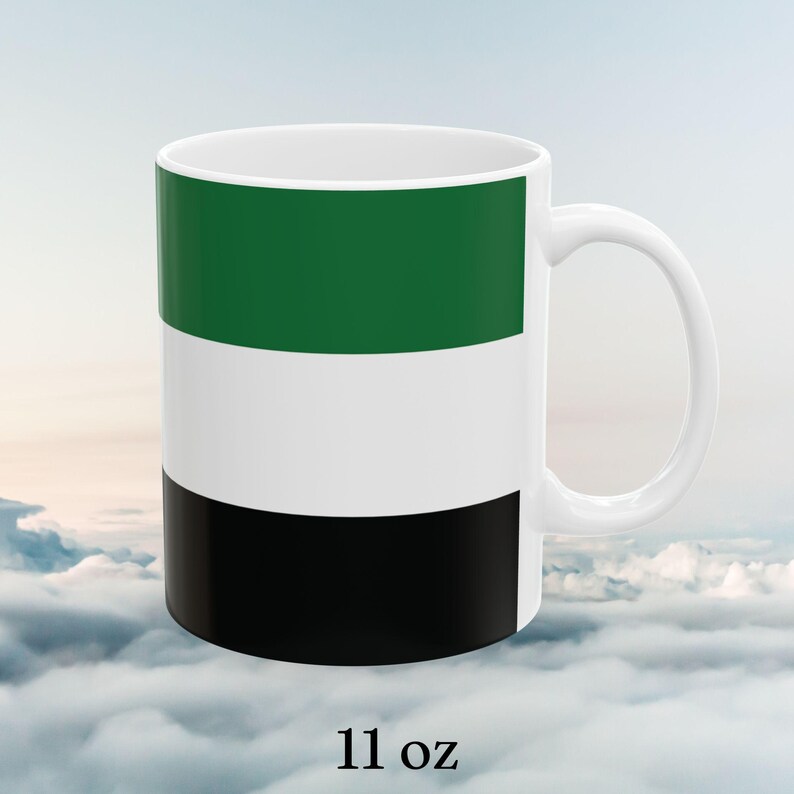 U.A.E. Flag Coffee Mug, Coffee Cup, United Arab Emirates, UAE - Etsy