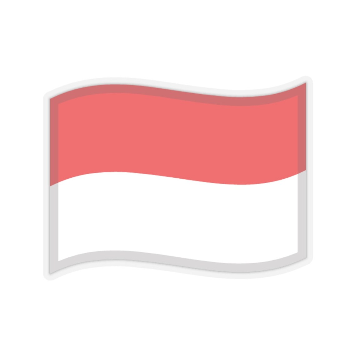 Indonesian Flag Sticker | Fun Sticker Decorations | Fun Gift | Laptop ...