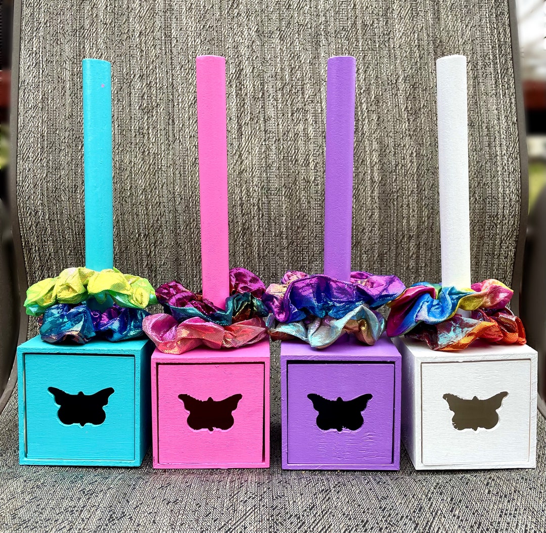 Personalized Scrunchie Holder Scrunchie Storage Hair Ties - Etsy
