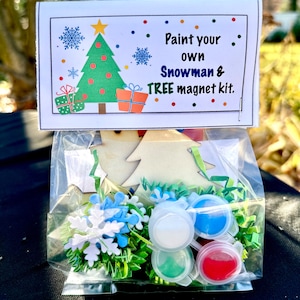 Paint Your Own, Student Gift, Christmas Tree. Snowman, Winter Crafts ...