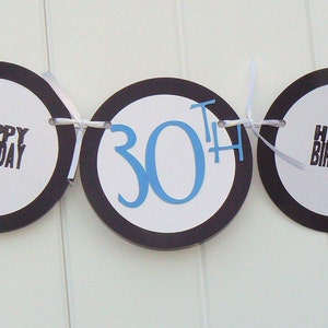 Happy 30th Birthday, Happy Birthday Banner, 30th - Etsy