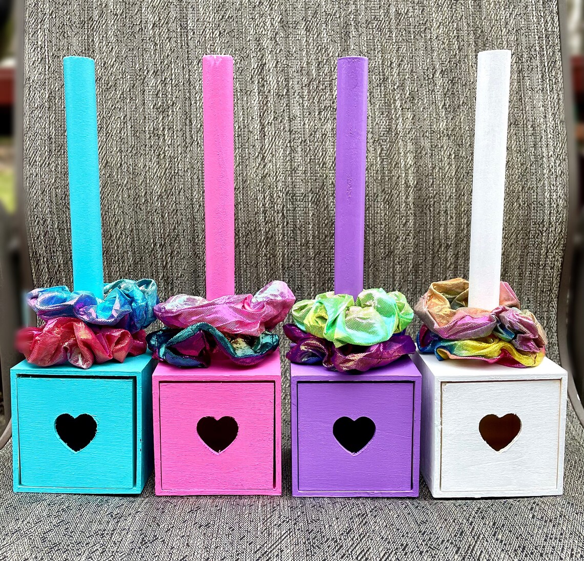 Personalized Scrunchie Holder Scrunchie Storage Hair Ties - Etsy
