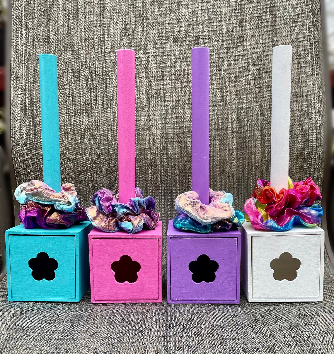 Personalized Scrunchie Holder Scrunchie Storage Hair Ties - Etsy