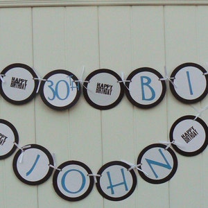 CUSTOM, Happy 30th Birthday Banner - Etsy