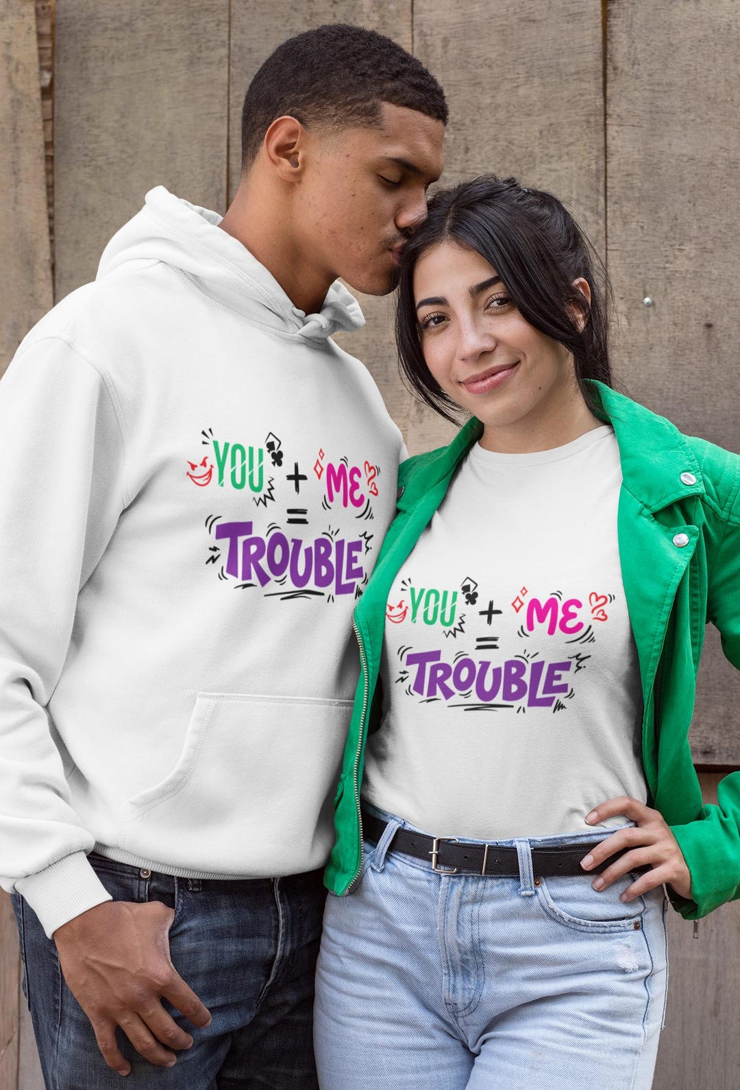 You Me Trouble SVG PNG, Bundle, Matching Couple Valentines Day Gift ...