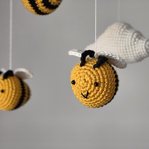 Handmade Bee Nursery Mobile: Honeycomb Cot Decor - Etsy