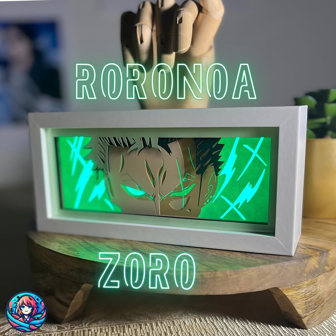 Light Box Zoro LED Lamp Handmade Anime Night Light Gift Decoration ...