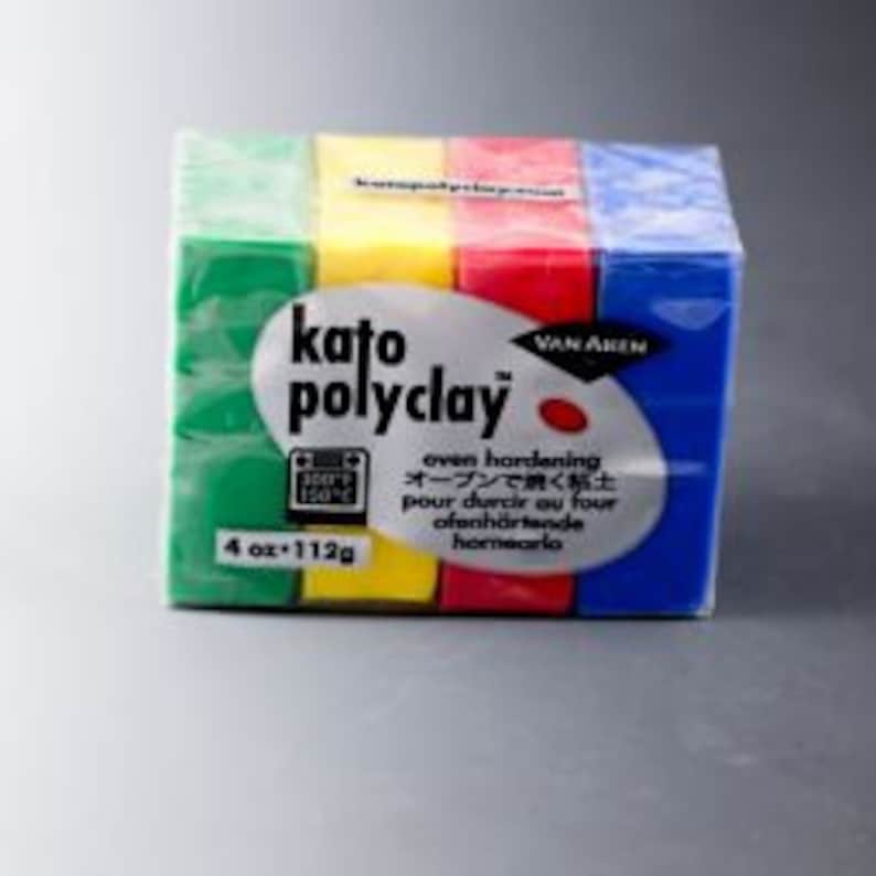 Kato Polyclay Primary Color 4 Oz Sample Pack - Etsy
