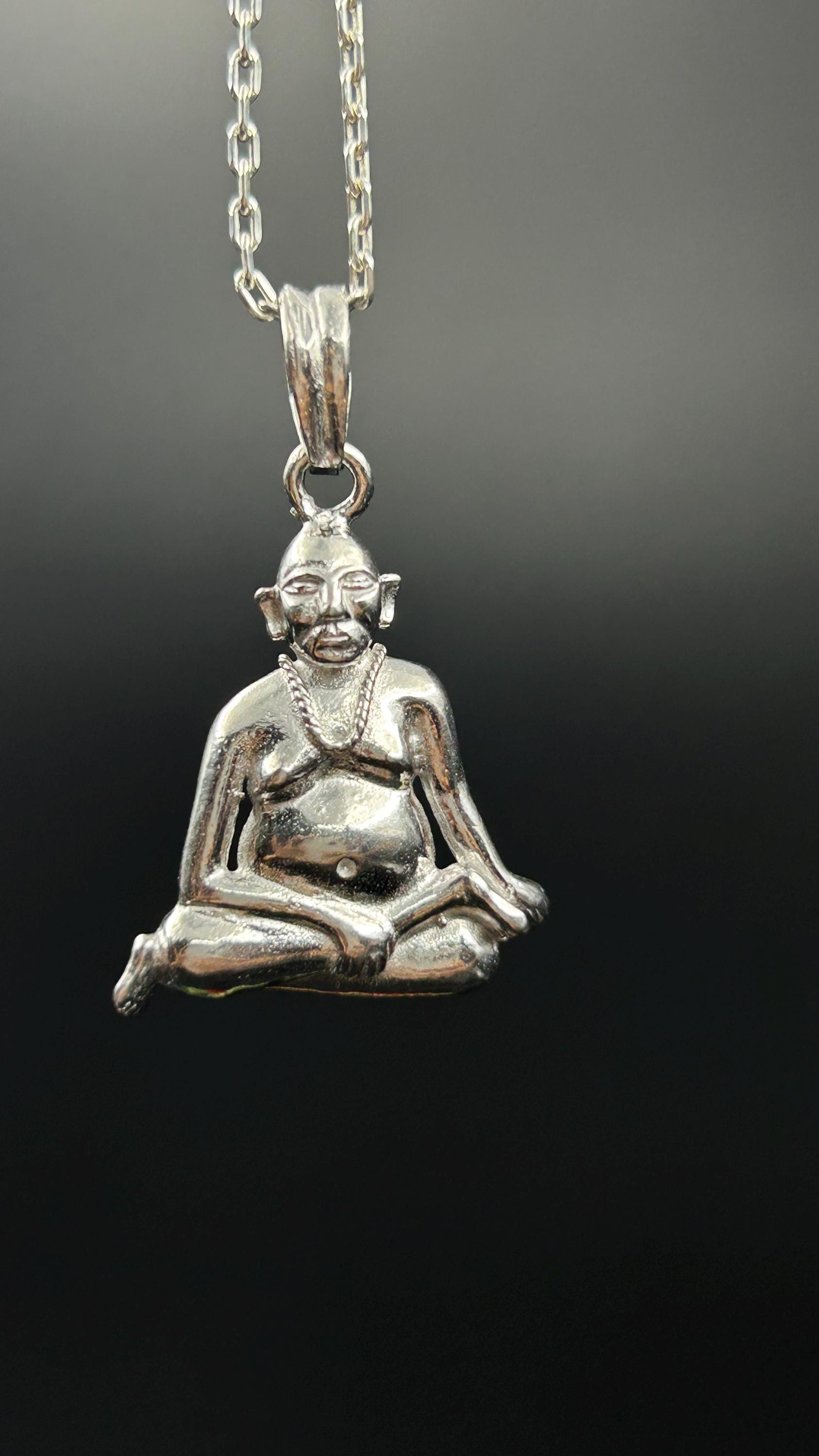 Design Swami Samarth Chain Pendant Handmade Silver Swami of Akkalkot ...