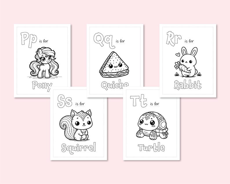ABC Coloring Pages Alphabet Coloring Sheets 26 Printable Kids Coloring ...