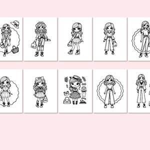 Fashion Girls Coloring Pages | 30 Printable Kids Coloring Pages ...
