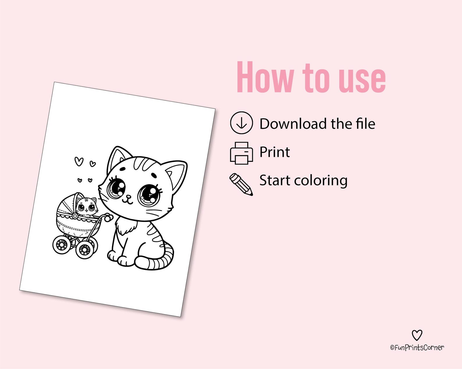 Cats & Dogs Coloring Pages 40 Printable Kids Coloring Pages Cat ...
