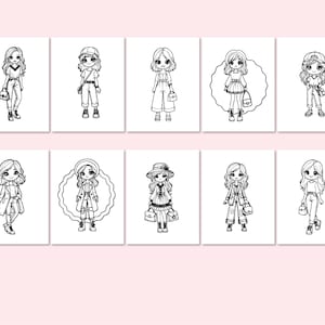 Fashion Girls Coloring Pages | 30 Printable Kids Coloring Pages ...