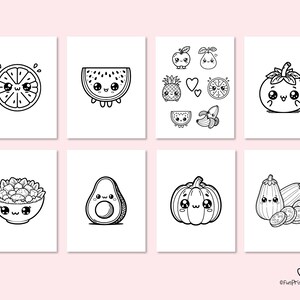 Kawaii Coloring Pages Food | 50 Printable Kids Coloring Pages | Cute ...