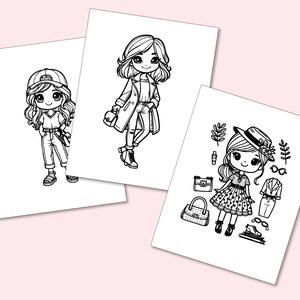 Fashion Girls Coloring Pages | 30 Printable Kids Coloring Pages ...