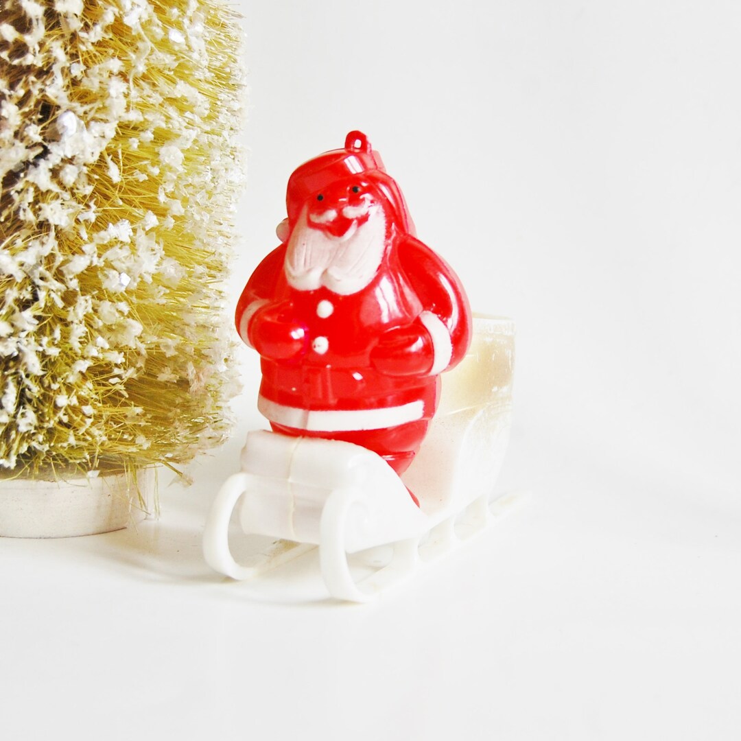 Vintage Rosbro Santa on Sleigh Candy Container, 1950s Xmas Decor - Etsy