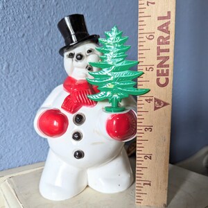Vintage 1950s Christmas Royalite Hard Plastic Snowman Light Royal ...