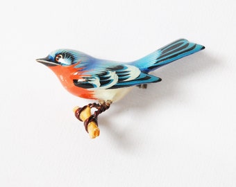 Bluebird Brooch - Etsy