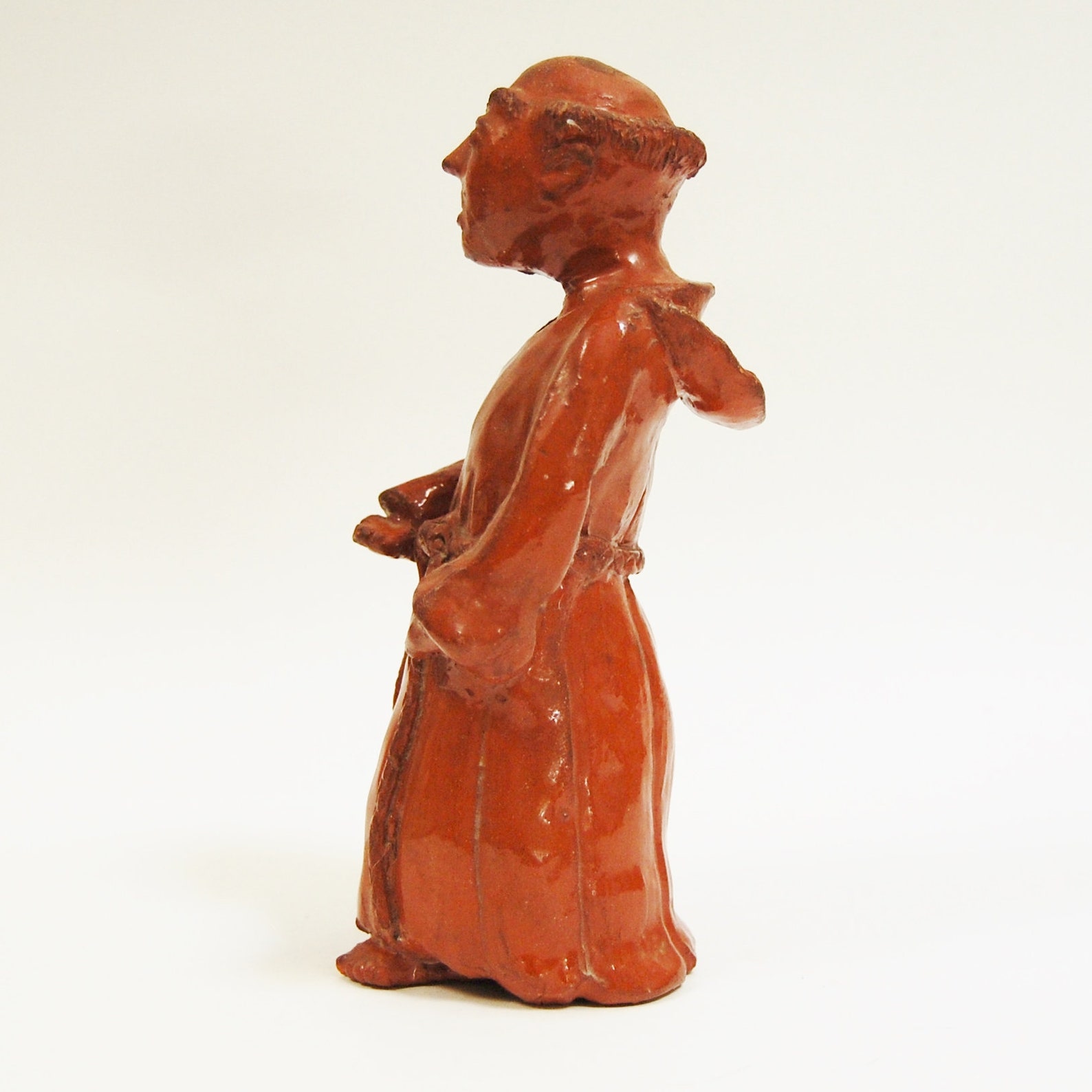 Vintage Terra Cotta Pottery Monk Sculpture St. Francis of | Etsy