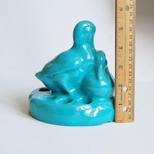 Vintage 1920s 30s California Faience Art Pottery Duck Flower Frog ...