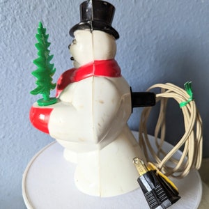Vintage 1950s Christmas Royalite Hard Plastic Snowman Light Royal ...