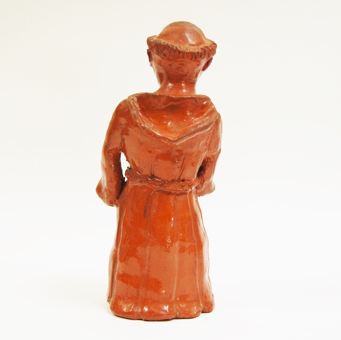 Vintage Terra Cotta Pottery Monk Sculpture St. Francis of | Etsy