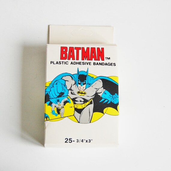 Vintage 80s Batman Bandages Box Quantasia Comic Book Design | Etsy