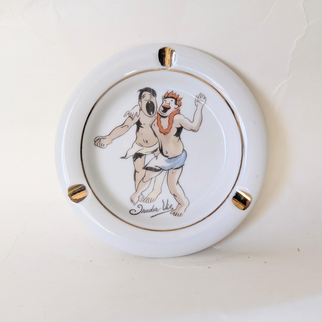 Vintage Trader Vic's Ashtray 1950s Advertising Tiki Bar - Etsy