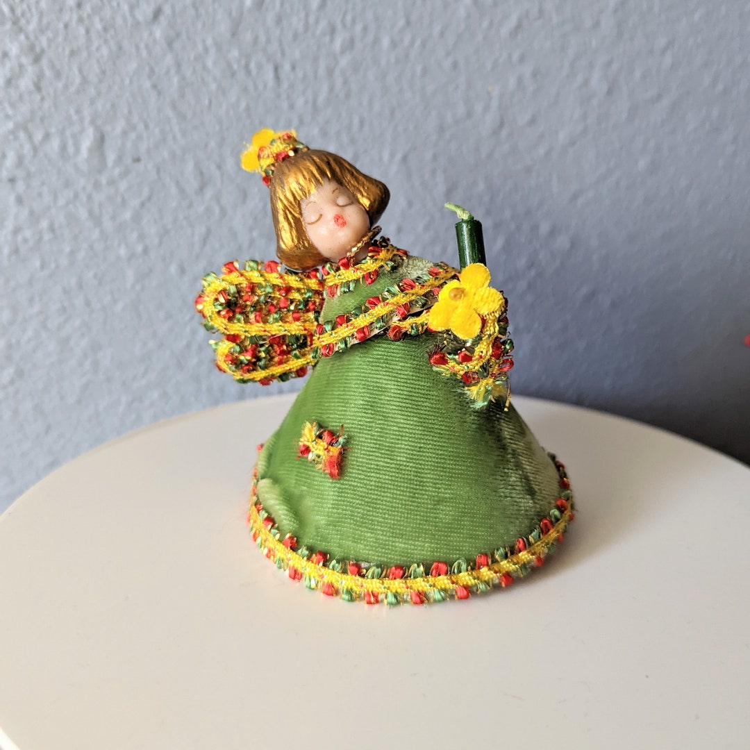 Vintage West German Koestel Angel Figure 1960s Christmas Wax Head - Etsy