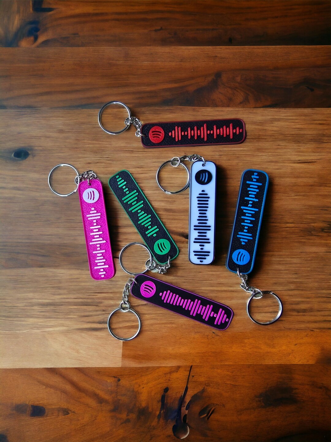 Custom Scannable Song Keychain 3D Printed Personalized Gift for Music ...