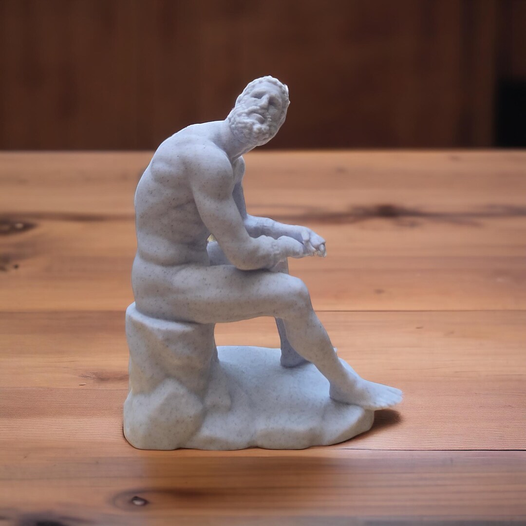 The Boxer at Rest 3D Printed Greek Statue Art Sculpture in Multiple ...