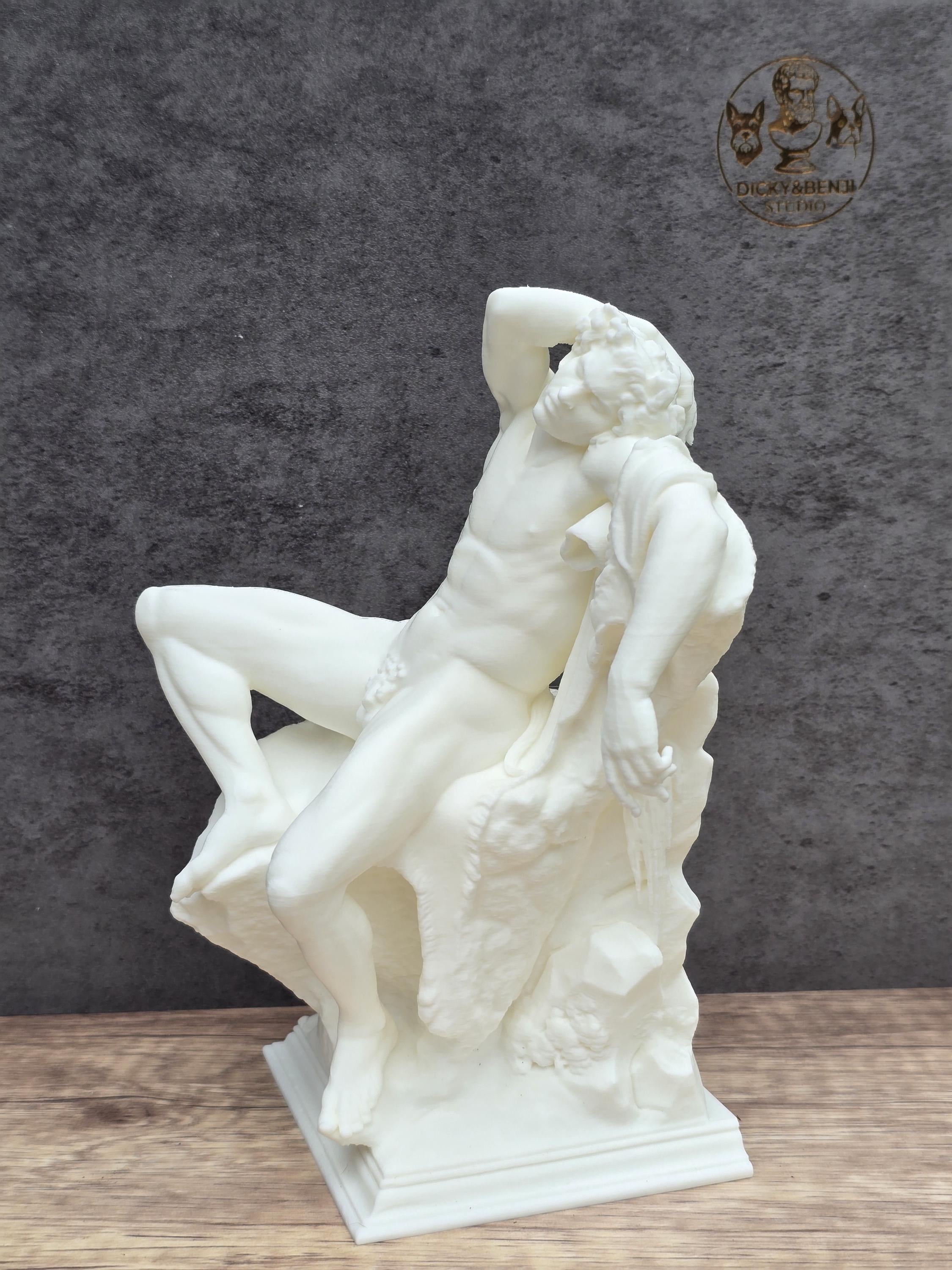 Barberini Faun Statue | Sleeping Satyr Sculpture | Ancient Greek Roman ...