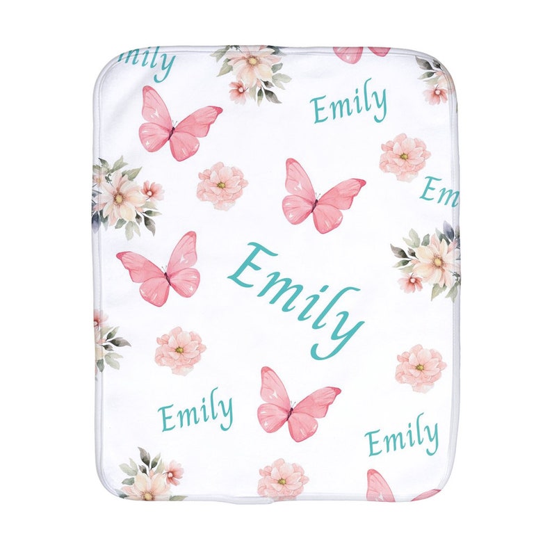 Cute Butterfly Burp Cloth, Girl Butterfly Burp Cloth, Colorful ...