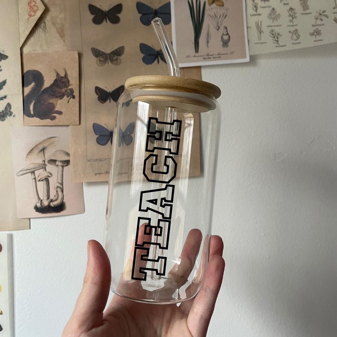 Teach Glass Teacher Appreciation Teaching Iced Tea Glass Inspiring ...