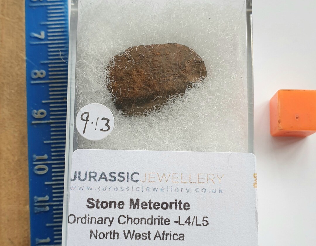 Boxed Stone Chondrite Meteorite Slice 9.13 Grams - NEW - Etsy