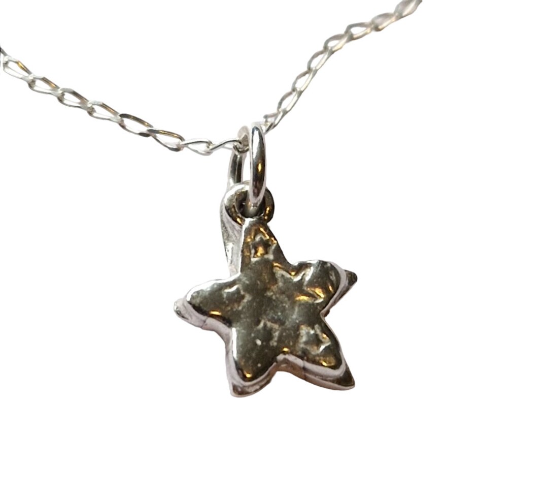 Cute Little Solid Silver Star Necklace - Beautiful Presentation - Etsy