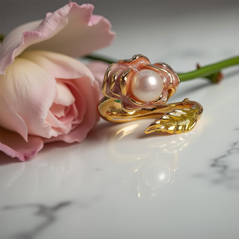 Modern Pearl Ring - Etsy