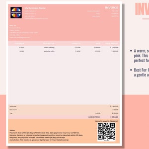 Editable Invoice Template for Google Sheets | Bookkeeping Template for ...