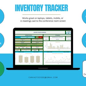 Inventory Spreadsheet for Google Sheets | Automated Inventory Tracker ...