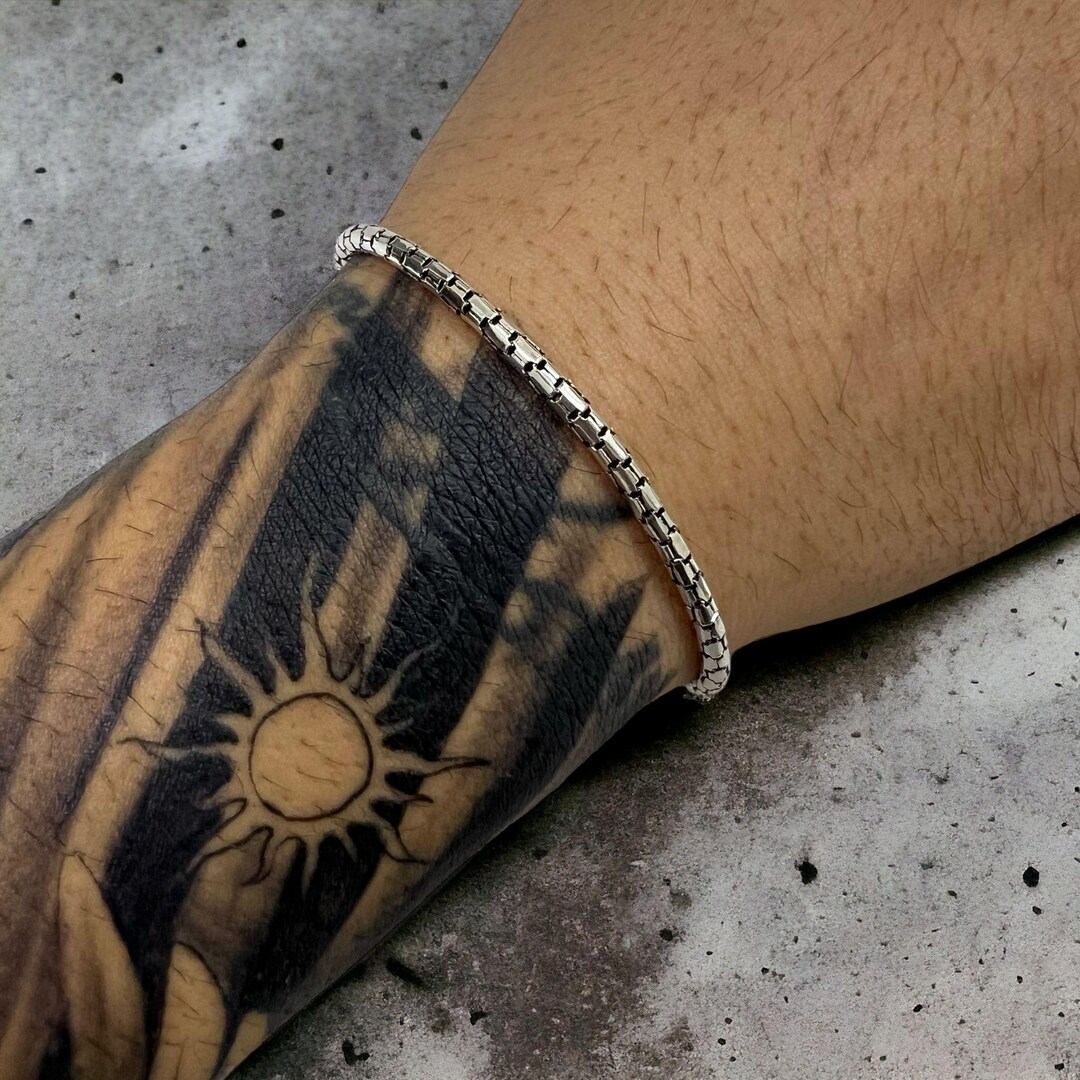 925 Sterling Silver Chain Round Box, Italian Box Chain, Popcorn Chain ...