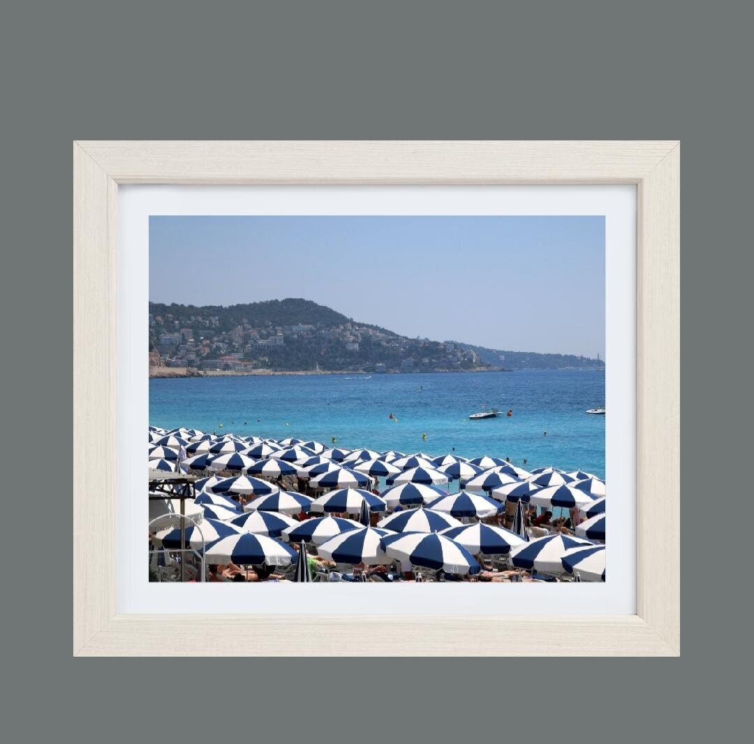 Nice, France Cote D'azur. 8x10 Photo. Rustic White Frame White Mat - Etsy