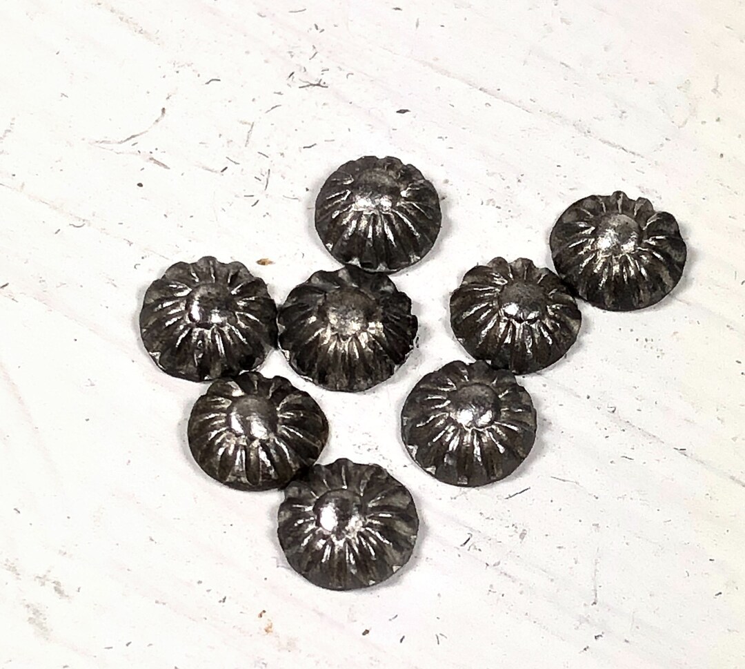 8 Pcs Sterling Star Rosettes, Small Rosettes, Solder Element, Southwest ...