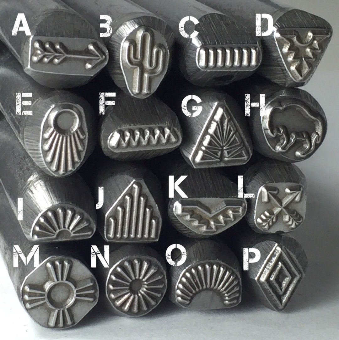 Native American Tribal Designs, Large Steel Stamps, USA Made, South ...