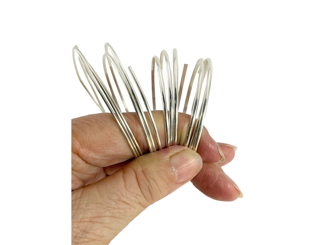 Set of Half Round Sterling Silver Wire, Pack of 2 Ft Wire, 11ga, 12ga ...