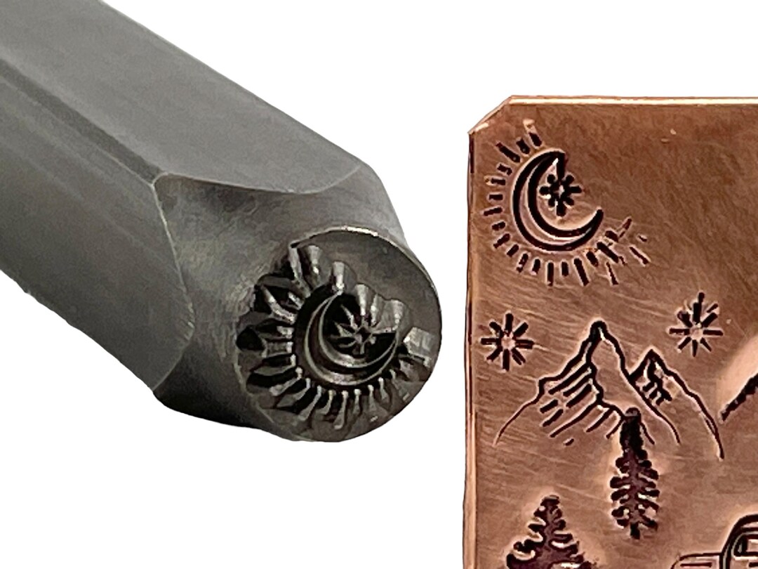 Crescent Moon and Star Stamp,metal Stamps for Jewelry, 7x7mm Metal ...