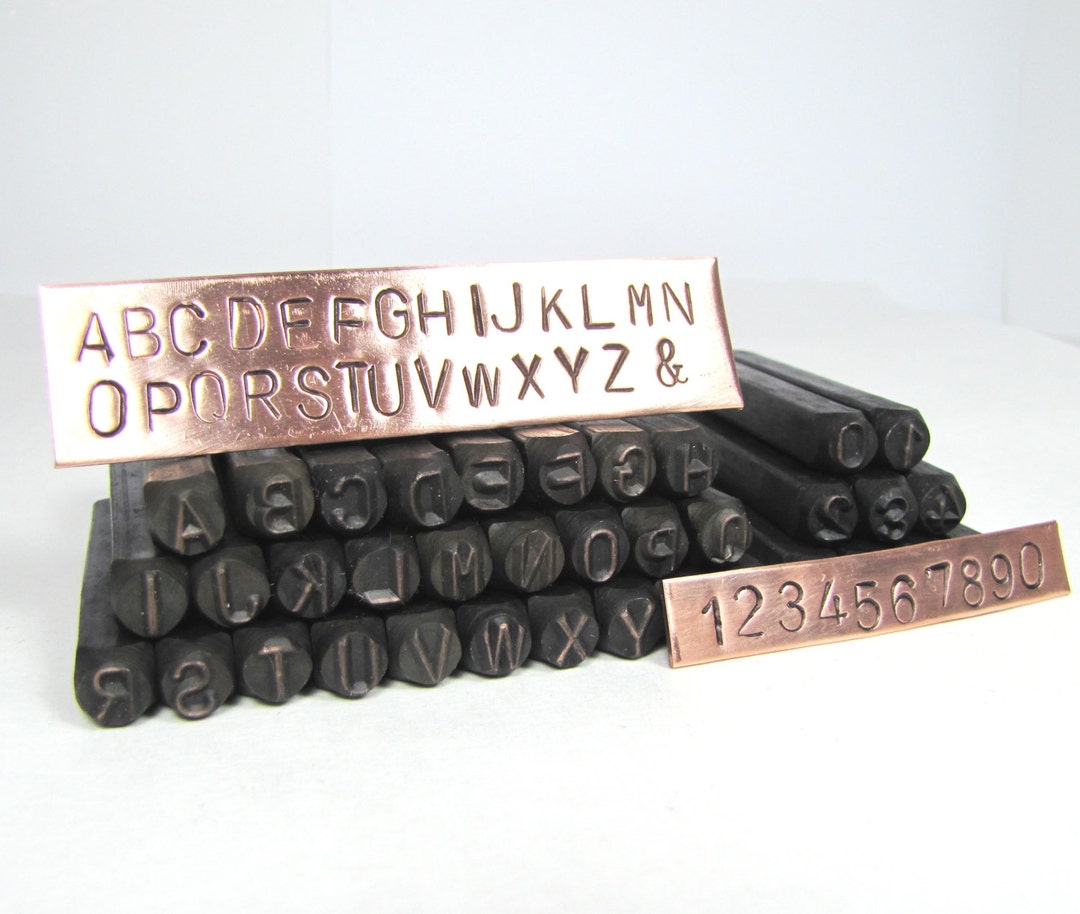 6mm Metal Letter Stamps Set, 1/4 Inch Stamps Set, Metal Stamps, Big ...