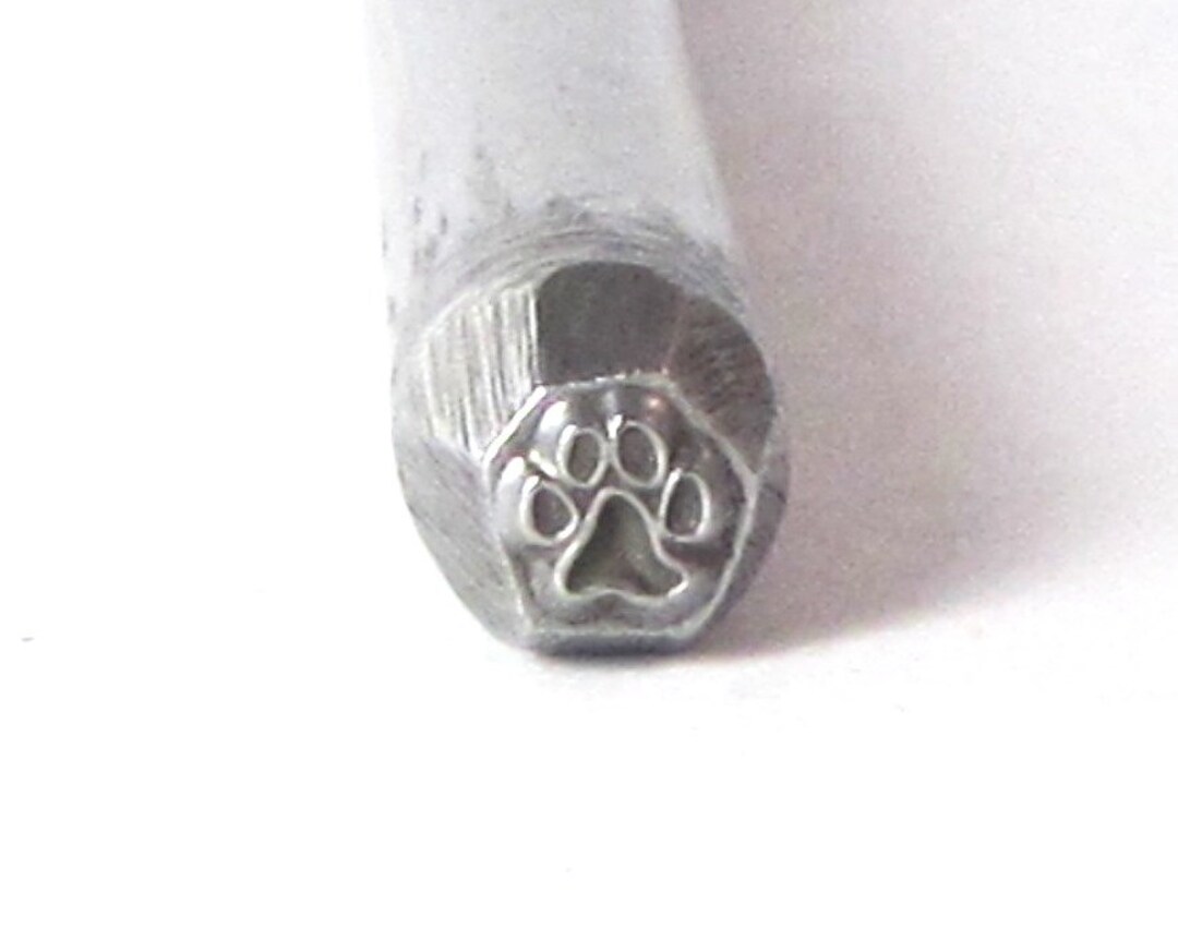 3.5mm Dog Paw Stamp, Dog Tag Stamp, Cute Paw Stamp, Metal Stamping ...