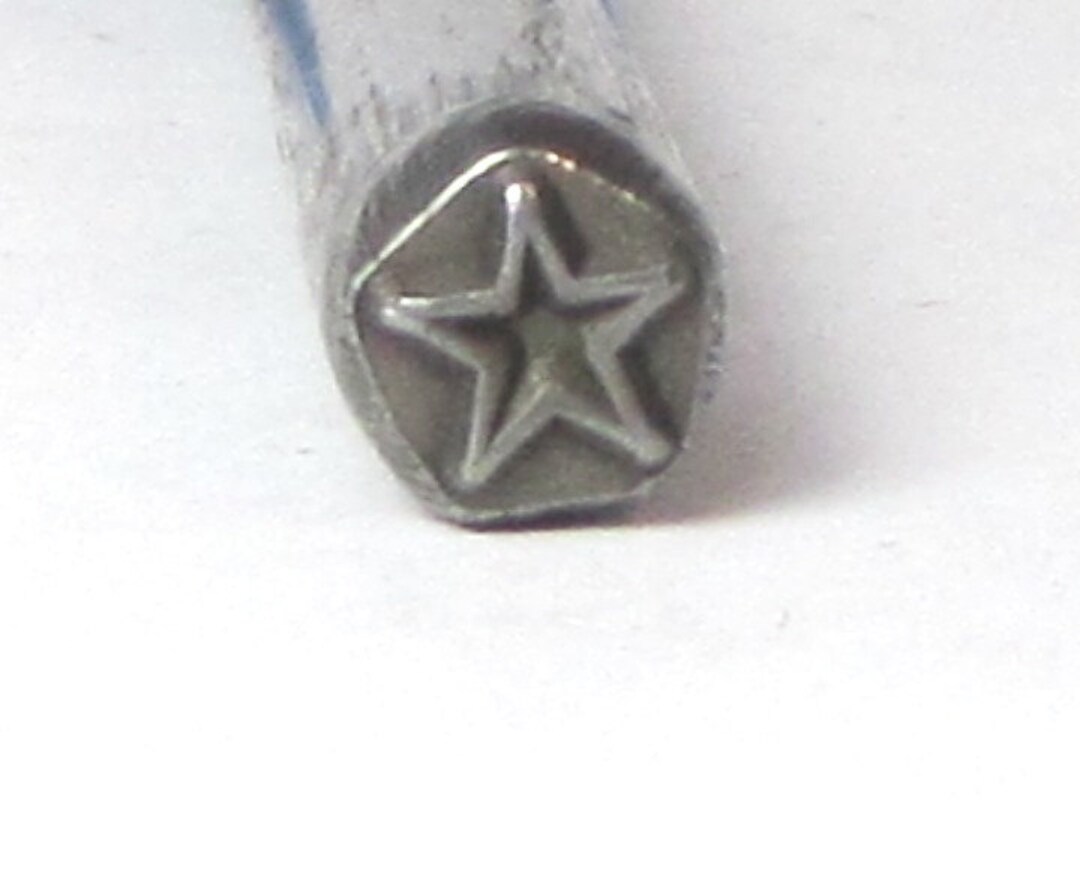 Star Stamp, 5 X 5mm Star Design, Silver Jewelry Stamping, Charm ...