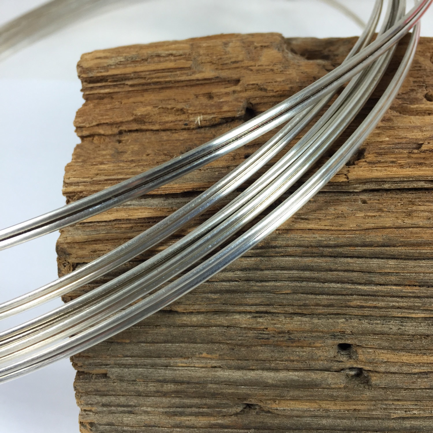Double Half Round Wire, 12 Gauge Wire, Sterling Silver Wire, 4.39mm X 1 ...
