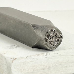 Compass Steel Stamp, Metal Stamping, Jewelry Making, Exploration ...
